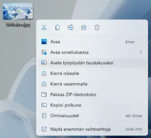 Taustakuvan hallinta ja vaihtelu Windowsilla